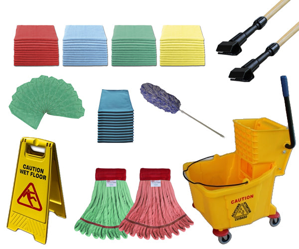 Office Pride Start-up Kit - Complete Janitorial Kit – Direct Mop Sales ...