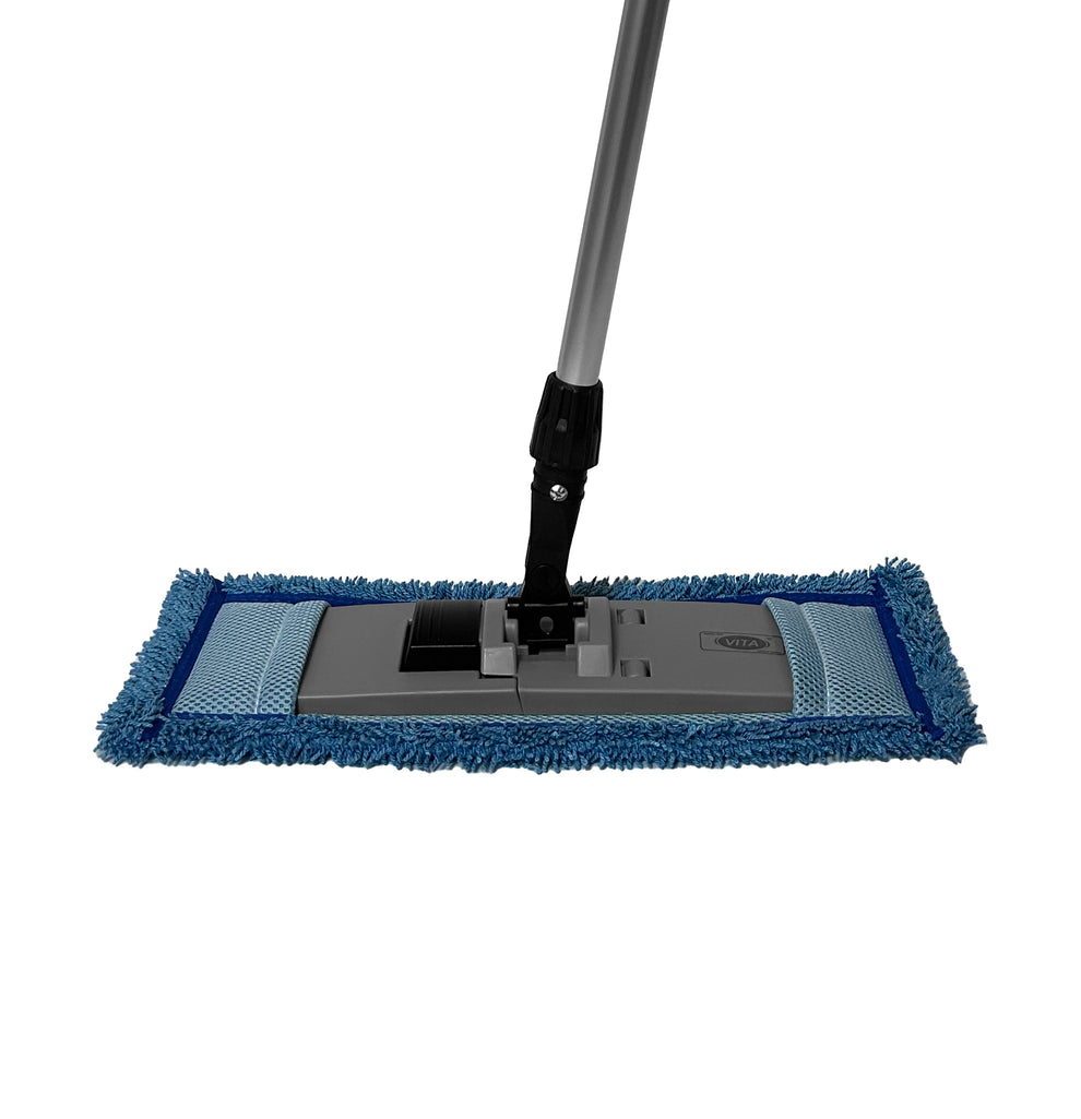 Microfiber Pocket Mop Frame – Durable 360° Swivel Head for Commercial ...