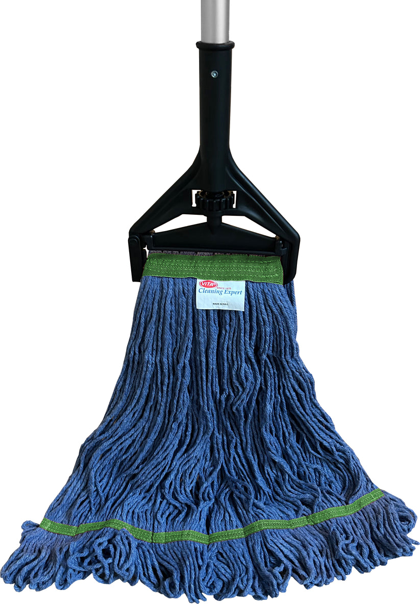Looped End Wet Mop: Premium Yarn Blend | Color Options – Direct Mop ...