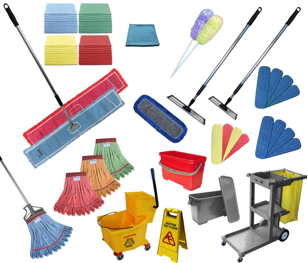 Commercial cleaning | Janitorial supply kits | Direct Mop Sales, Inc.